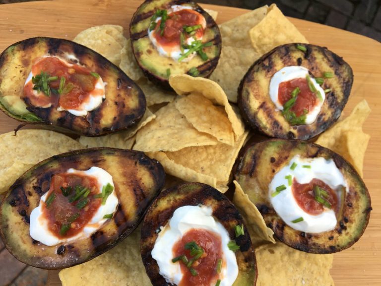 Grilled Guac with Sour Cream and Salsa - Shellie Rushing Tomlinson